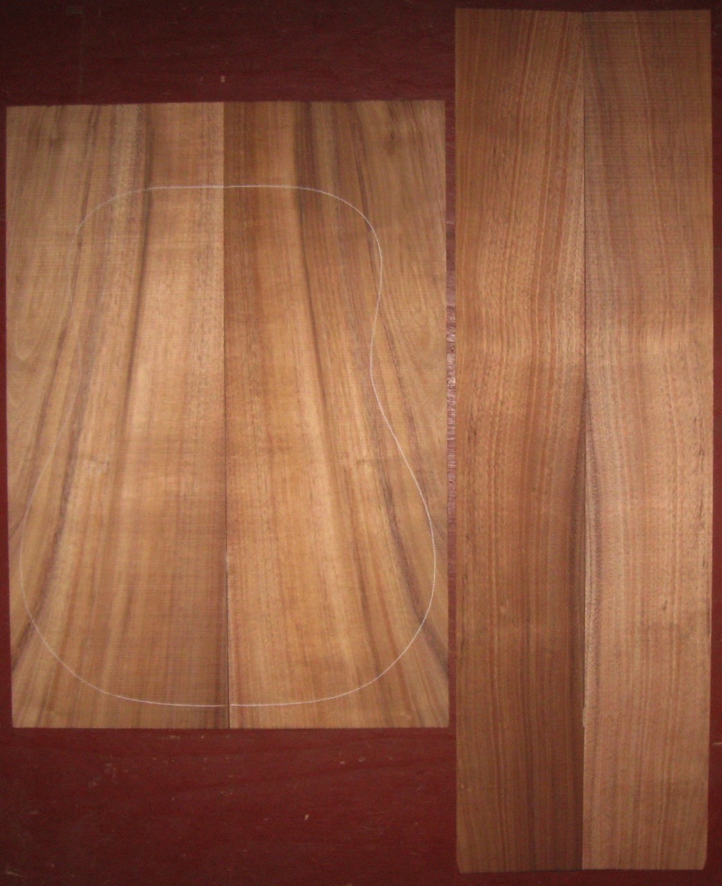 Notable Woods - Koa 2nds Back-Side Sets
